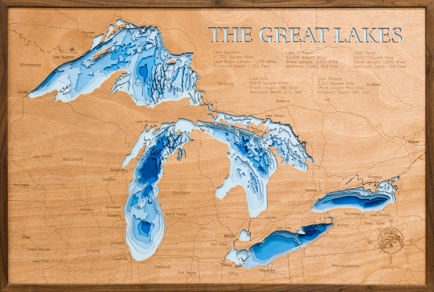 3D Lake Maps | Horn Dog Maps