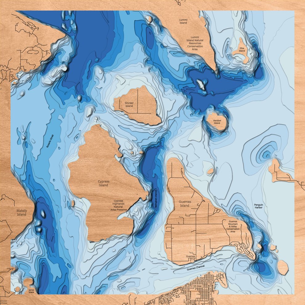 Guemes Island in Washington – Horn Dog Maps