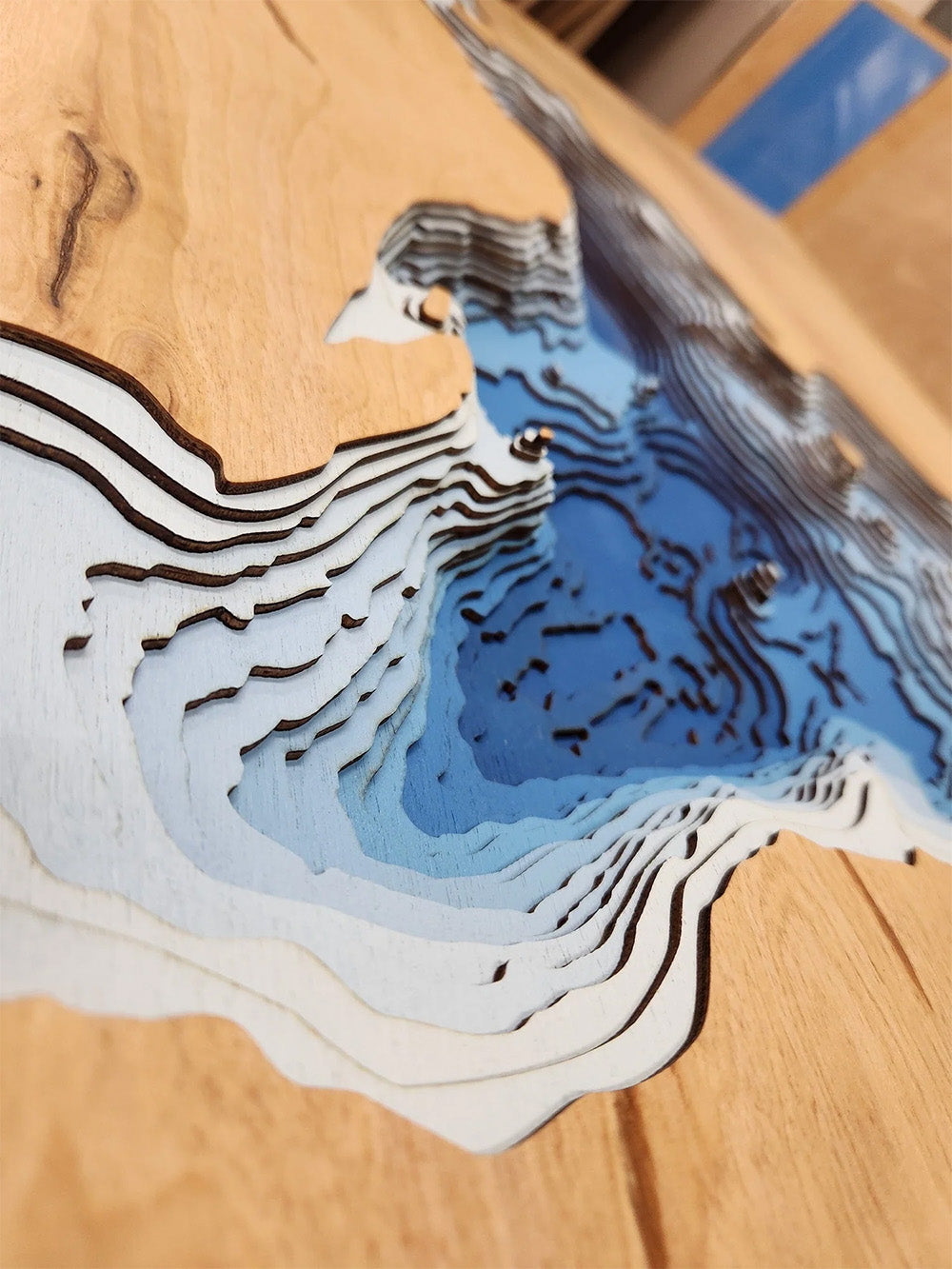 Custom 3D Lake Maps | Precision Laser-Cut Designs by Horn Dog Maps