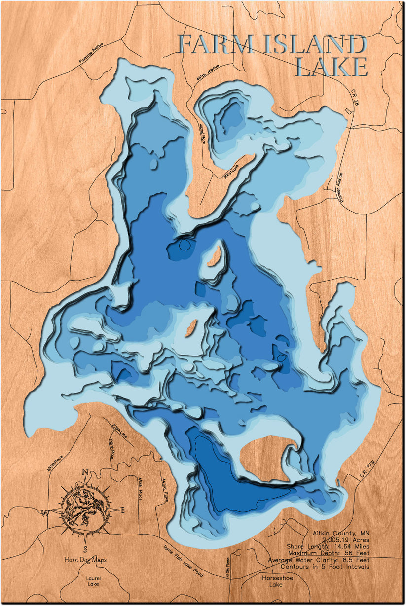 Farm Island Lake in Aitkin County, MN
