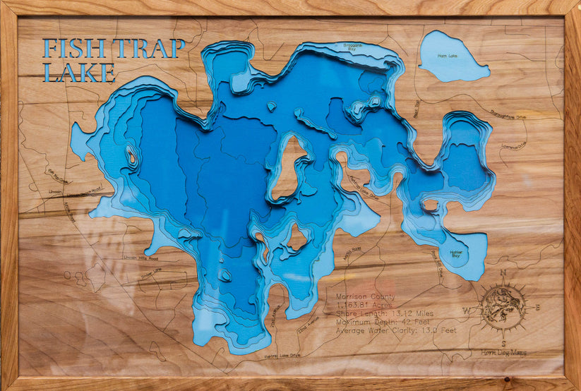 Fish Trap Lake in Morrison County, MN – Horn Dog Maps